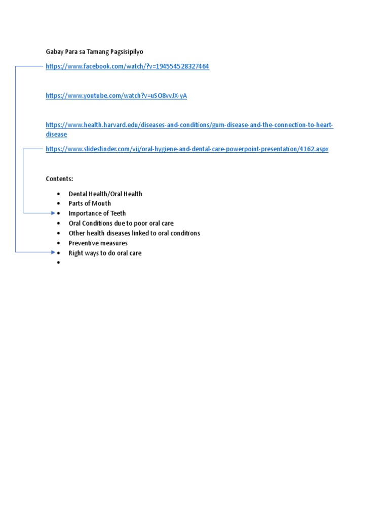 Gabay para Sa Tamang Pagsisipilyo | PDF