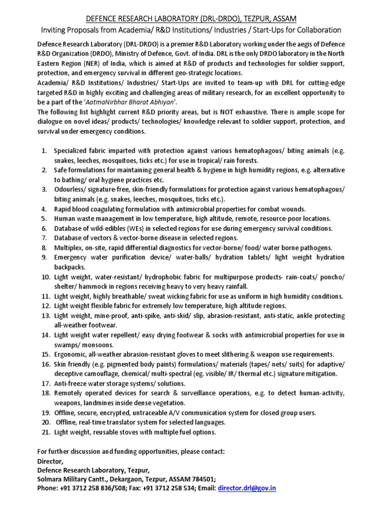 DRDO Proposal | PDF