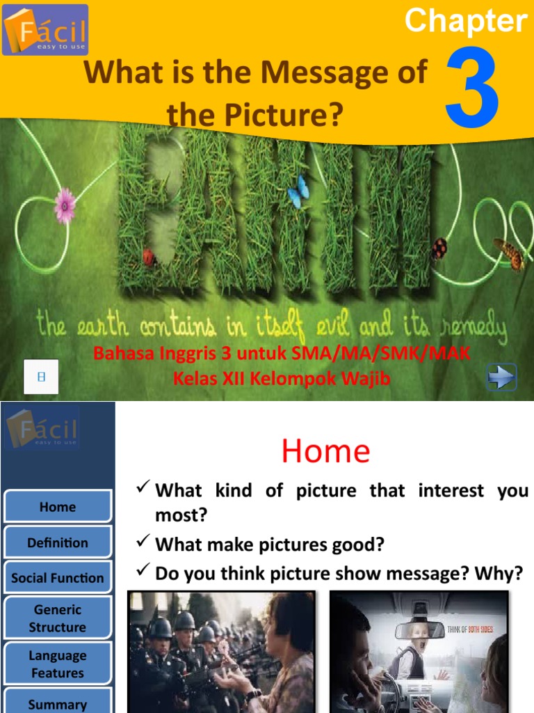 What Is The Message of The Picture | PDF