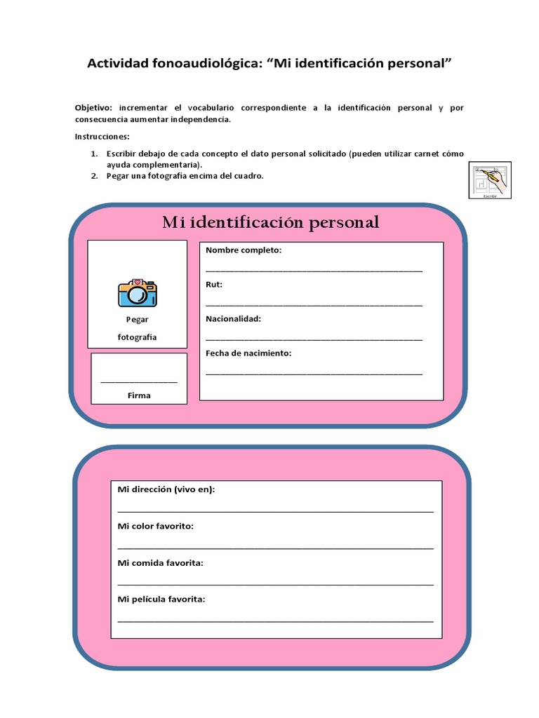 Identificación Personal | PDF
