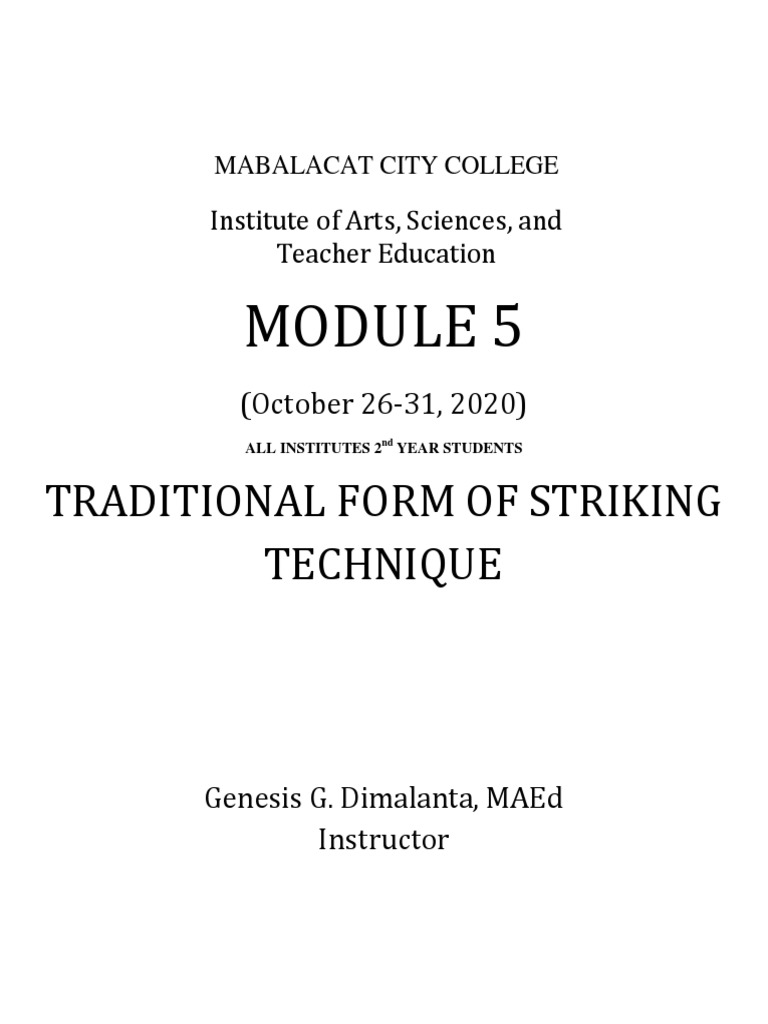 Module 5 Learning Module Guide in Pe 3 PDF | PDF