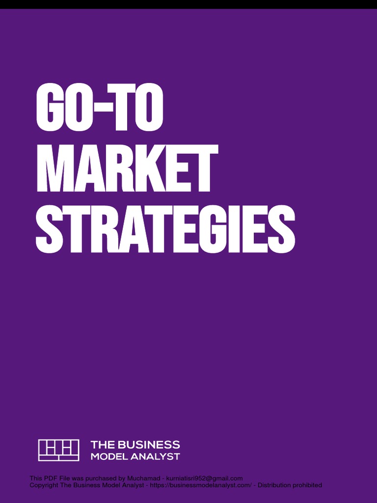 Go-to-Market - Strategies-Px4w6a | PDF | Marketing | Target Audience