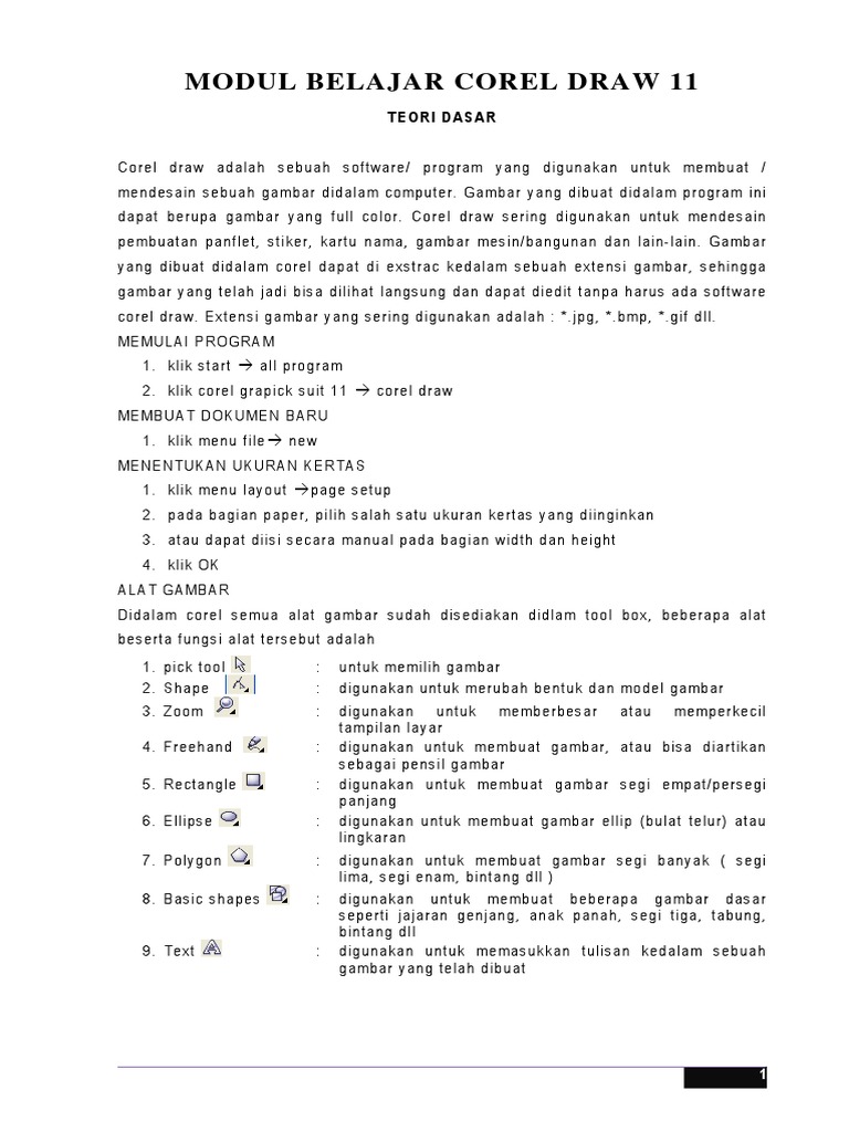 Panduan Praktis Corel Draw 11 | PDF