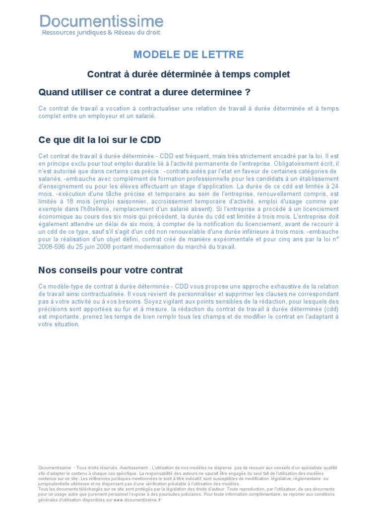Exemple CDD | PDF