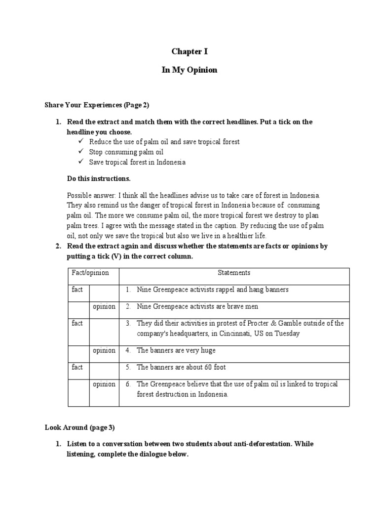 Kunci Jawaban Pathway Kls Xi Chapter 1 | PDF