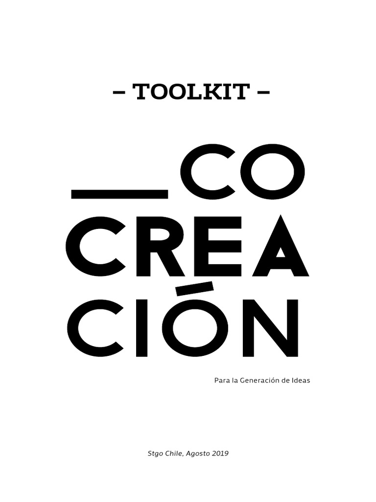 Toolkit CoCreacion | PDF | Diseño | Innovación