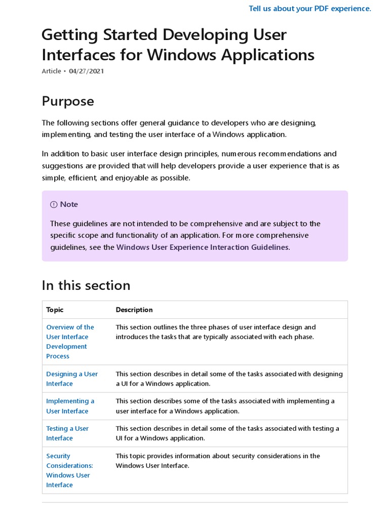 App Ui Start Win | PDF | Usability | User Interface