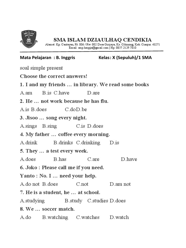 Soal Bahasa Inggris Kelas 11 2023 | PDF