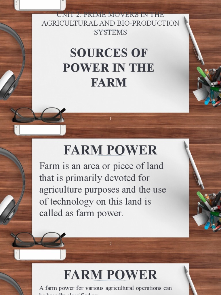 1.SOurces of Power in The Farm | PDF | Renewable Energy | Wind Power