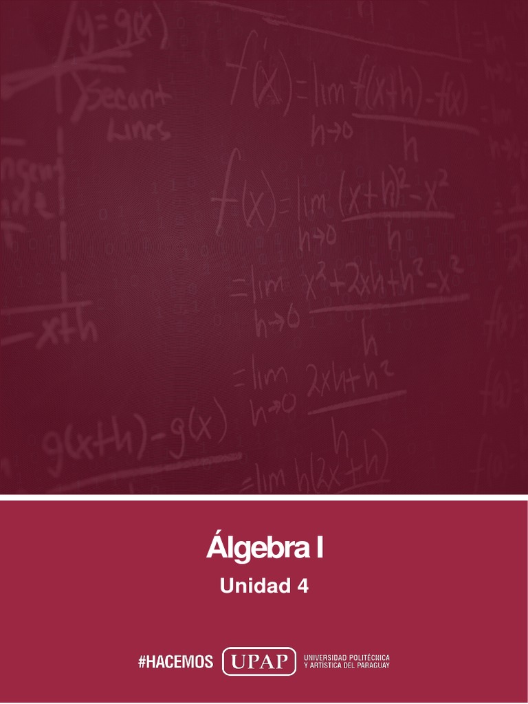 Unidad 4 - Algebra I | PDF