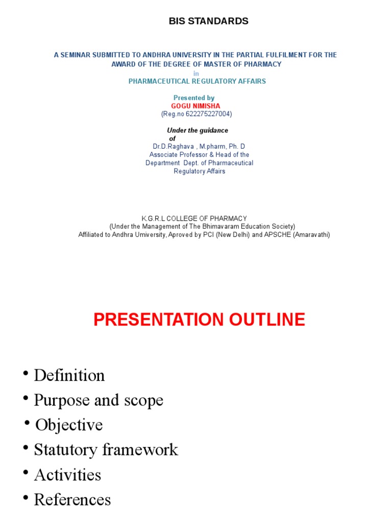 Nimisha PPPT | PDF | Standardization | International Electrotechnical Commission