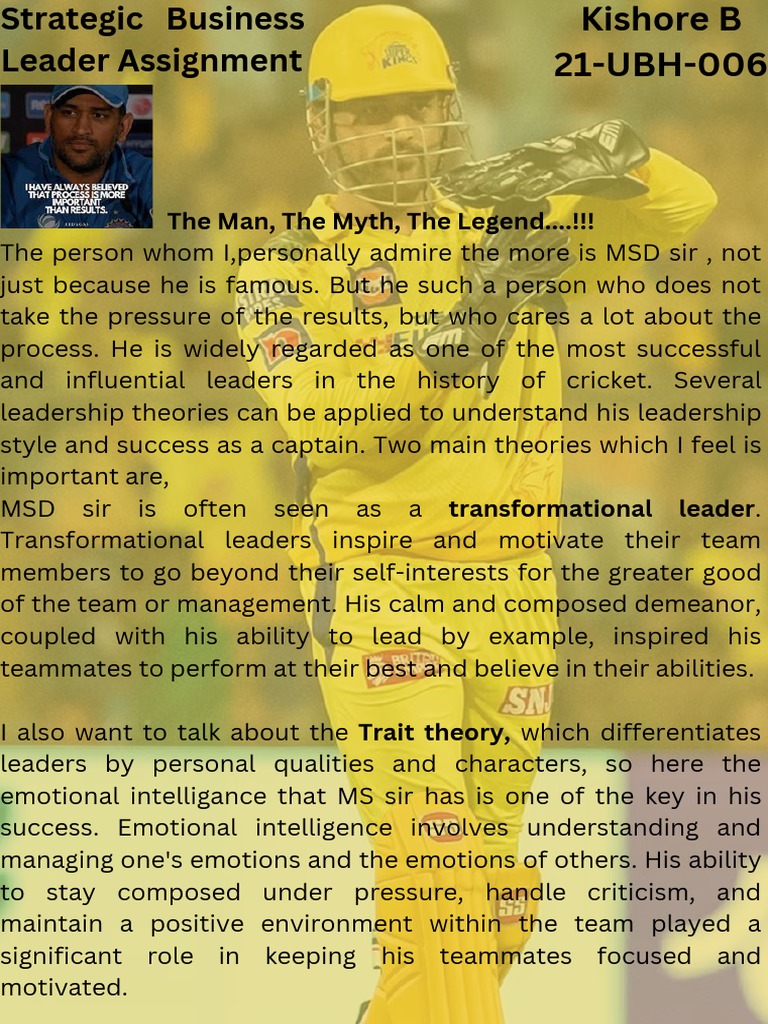 Strategic Business Leader Assignment | PDF