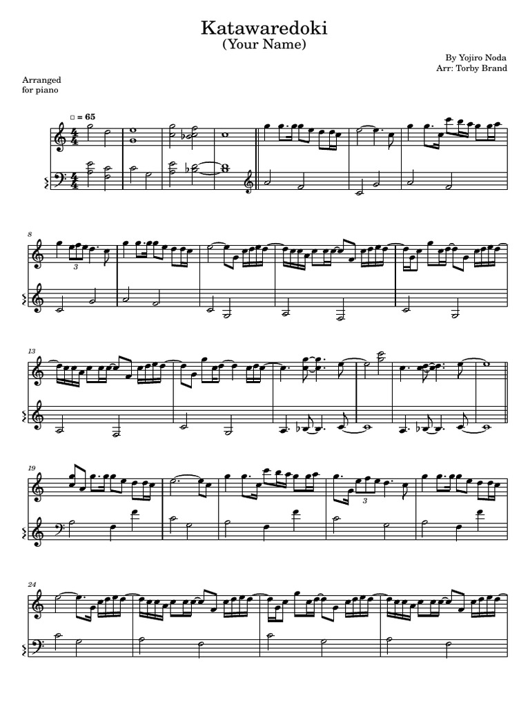 Katawaredoki Your Name | PDF