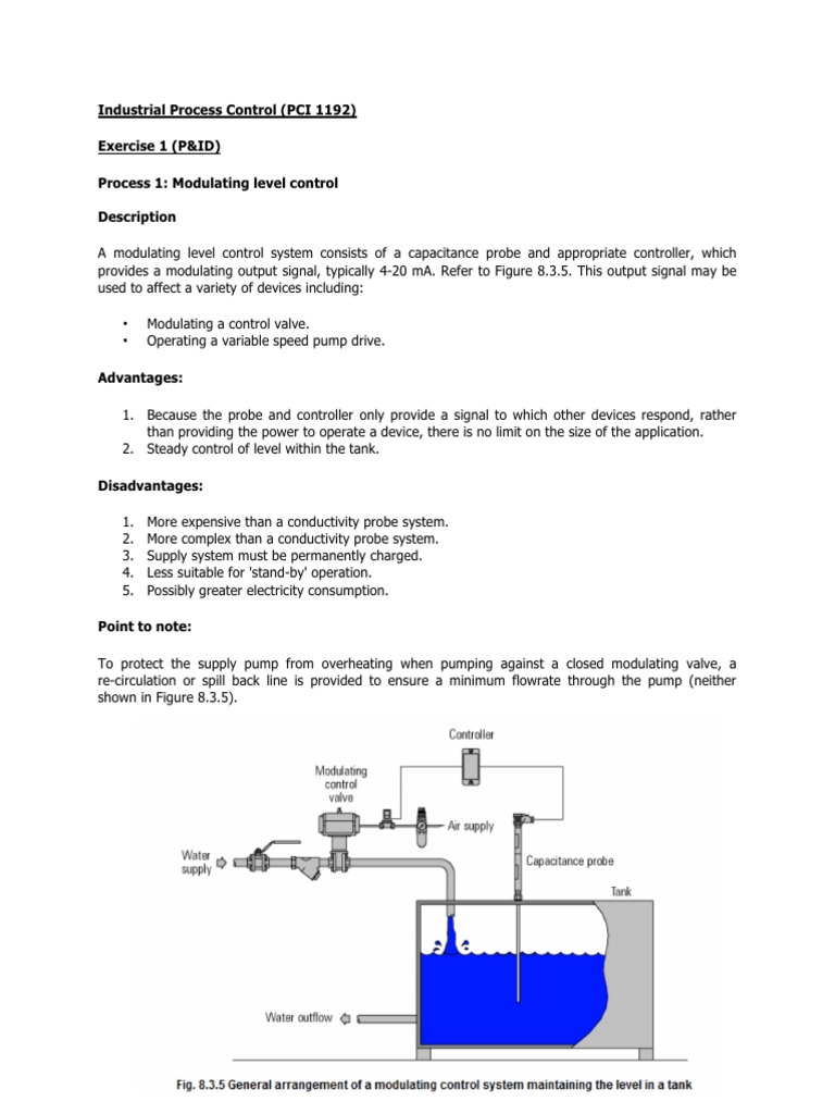 Exercise 1 - Process Control | PDF