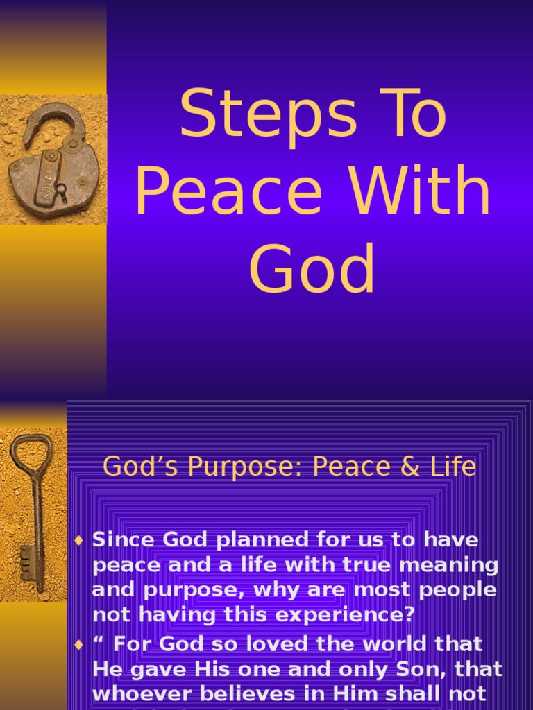 Steps To Peace With God | Download Free PDF | Epistle To The Romans ...
