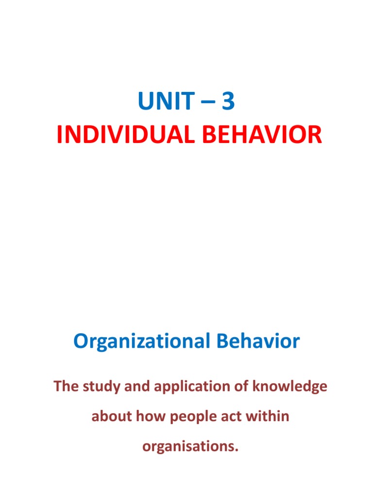 Unit - 3 MC & OB | PDF