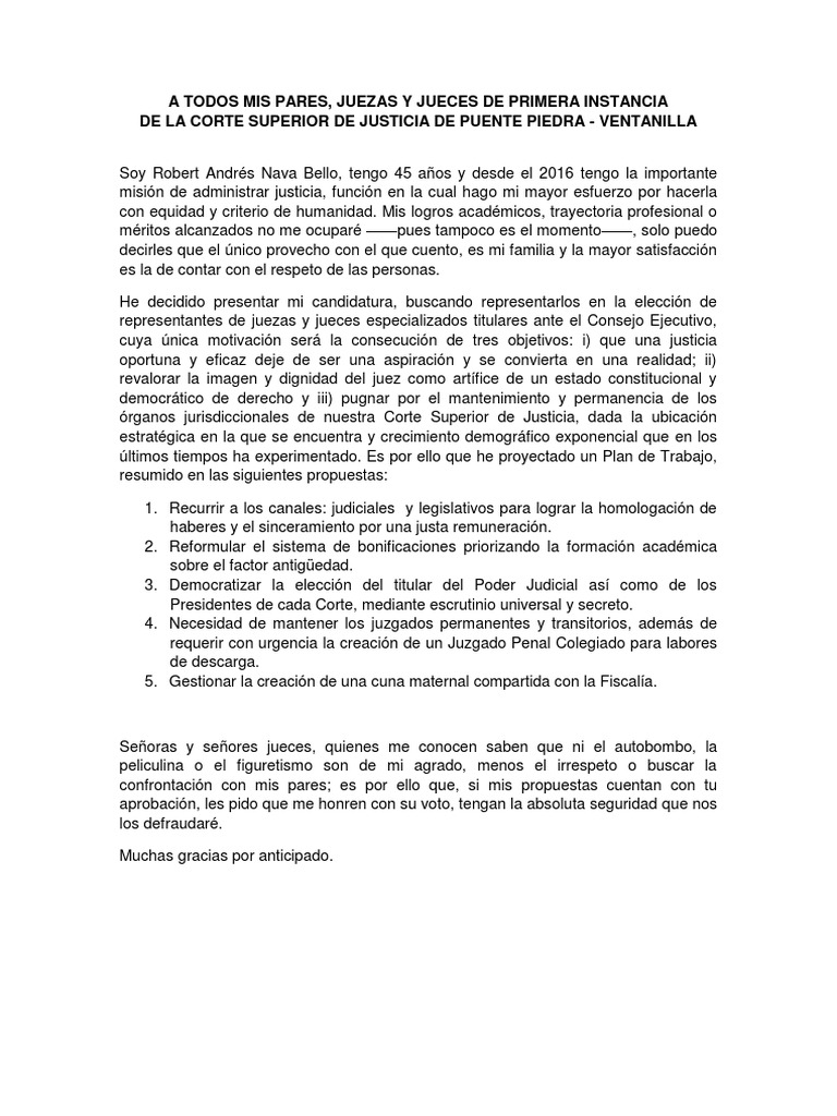 Robert Nava Bello - CEPJ | PDF