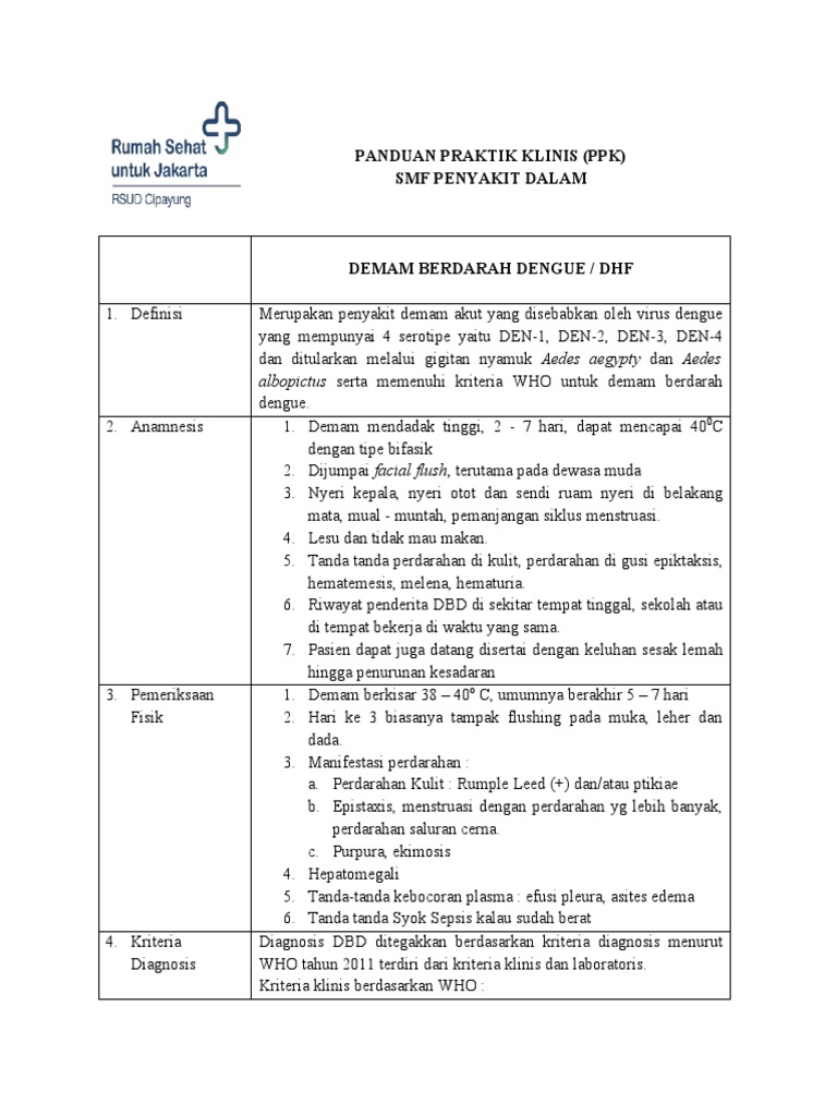 Panduan Praktik Klinis PPK SMF Penyakit | PDF