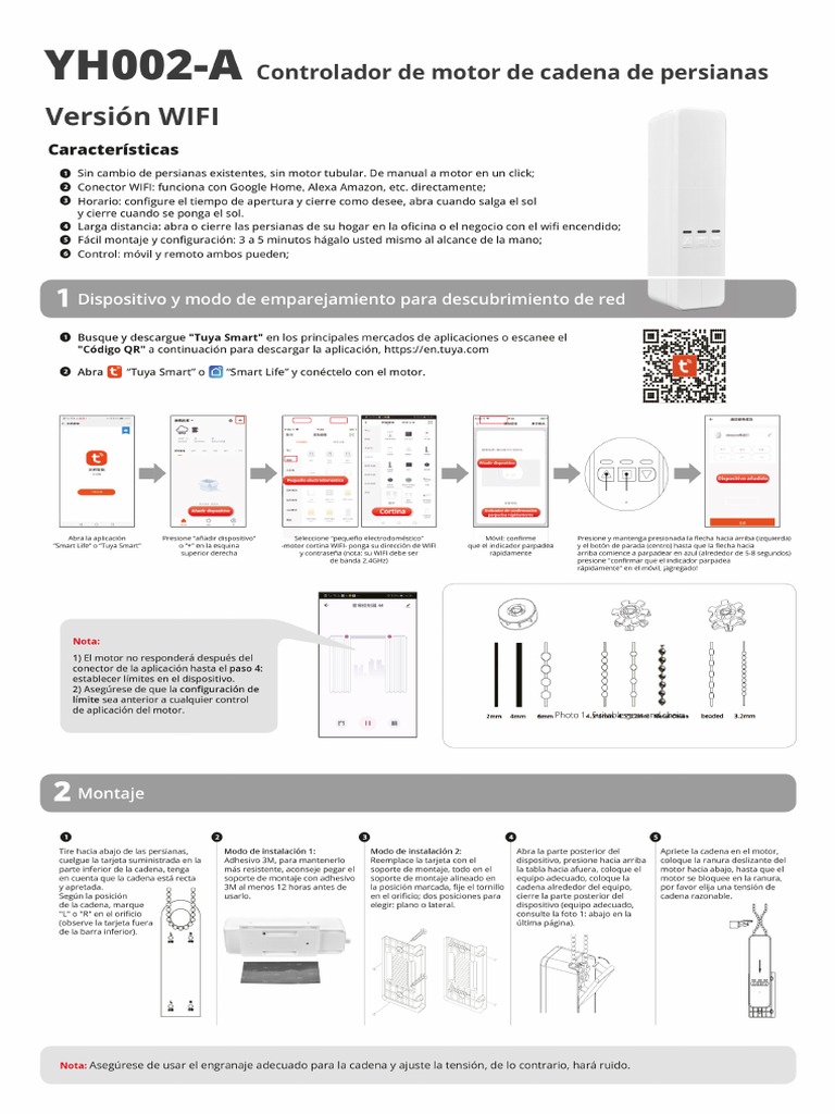 YH002-A Manual de Usuario EspaÃ Ol | PDF