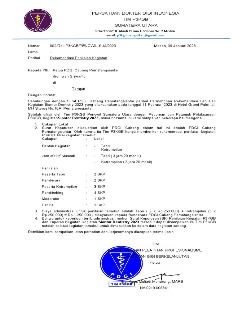 No 2 Rekom Siantar Dentistry | PDF