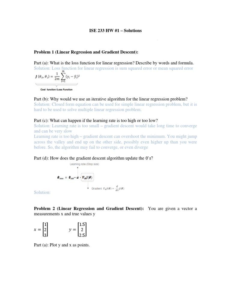 HW 1 Solutions | PDF