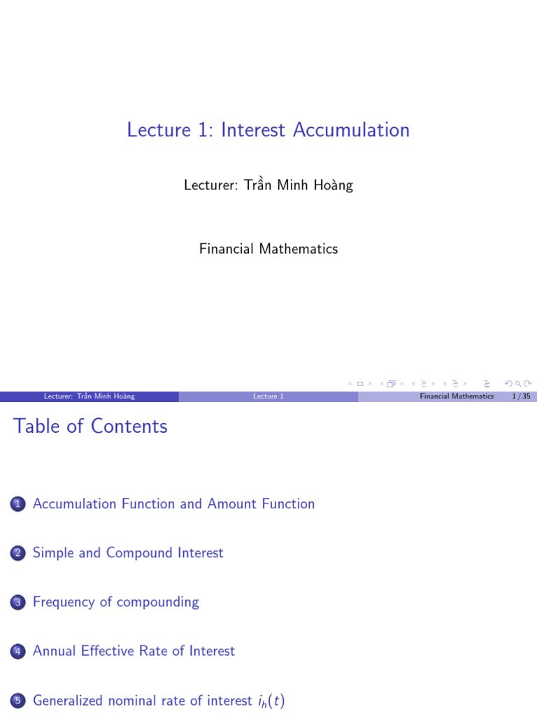 FM Lecture 1 | PDF