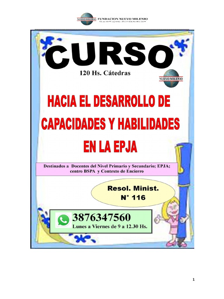 Modulo Hacia El Desarrollo de Capacidades y Habilidades en La Epja | PDF