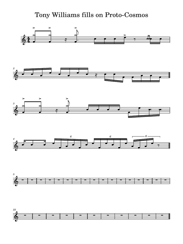 Tony Williams Linear On Proto-Cosmos | PDF