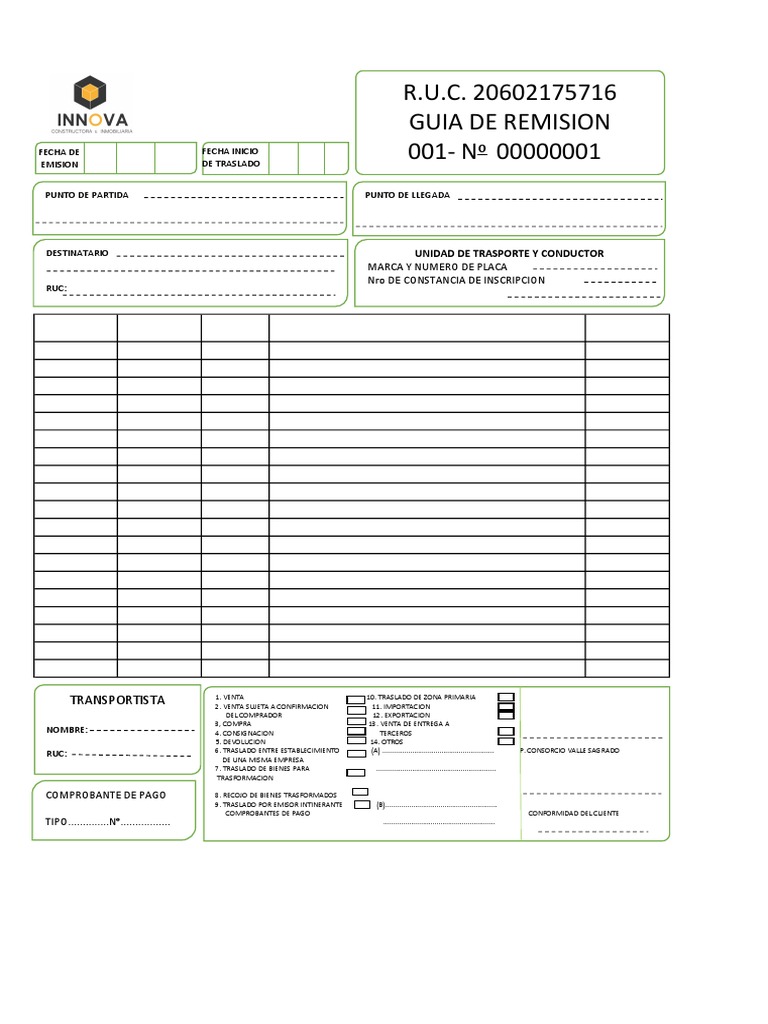 Guia de Remision | PDF