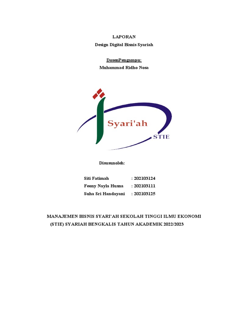 Desain Digital Bisnis Syariah 2023 | PDF