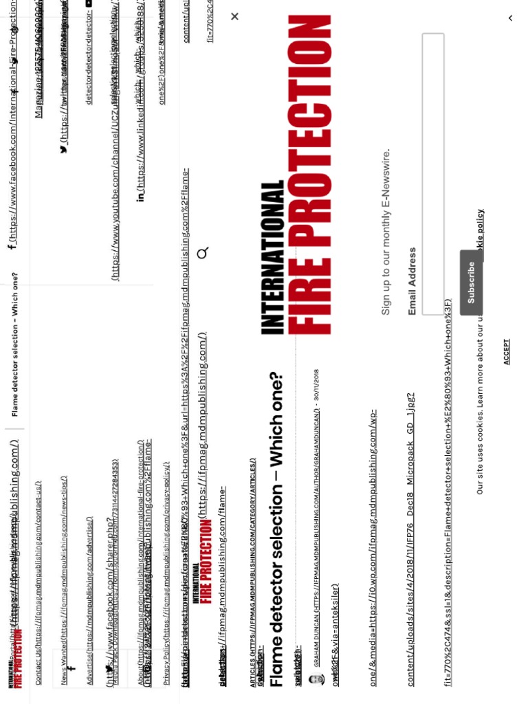 Flame Detector Selection Which One International Fire Protection Pdf