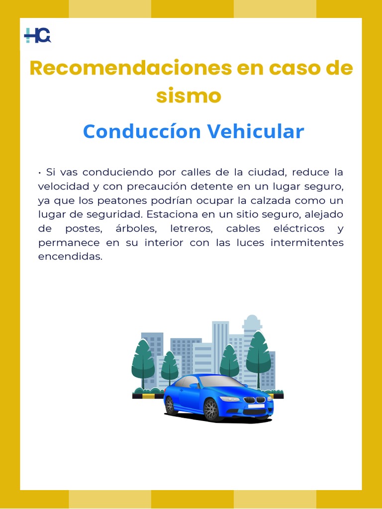Recomendaciones en Caso de Sismo | PDF Recomendaciones en Caso de Sismo | PDF