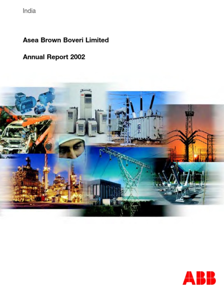ABB India 2002 Annual Report | PDF | Dividend | Electrical Substation
