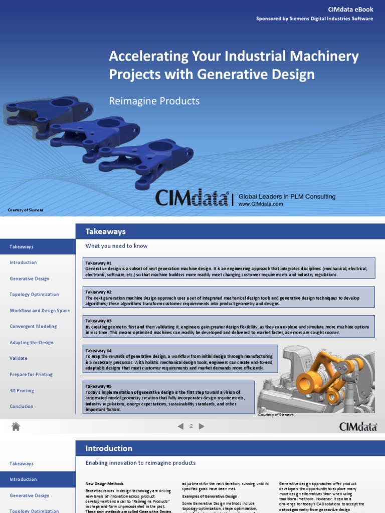 CIMdata Ebook Siemens PLM Software Advances Generative Design ...