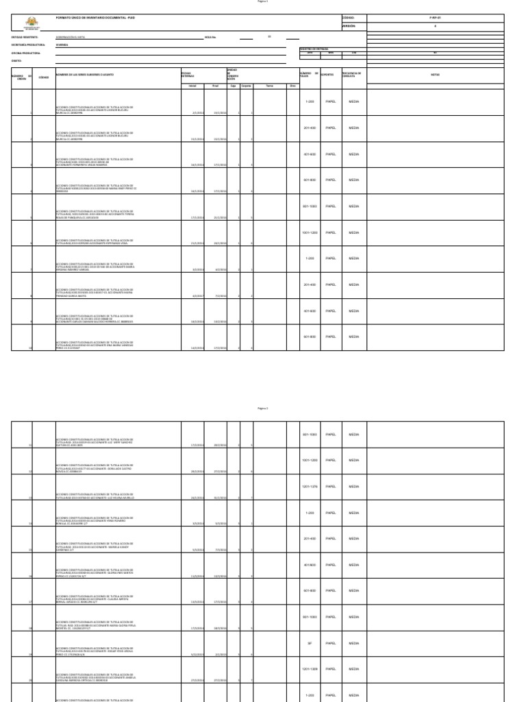 F-rf-01 Formato Unico de Inventario Documental Fuid v4 | PDF F-rf-01 Formato Unico de Inventario Documental Fuid v4 | PDF