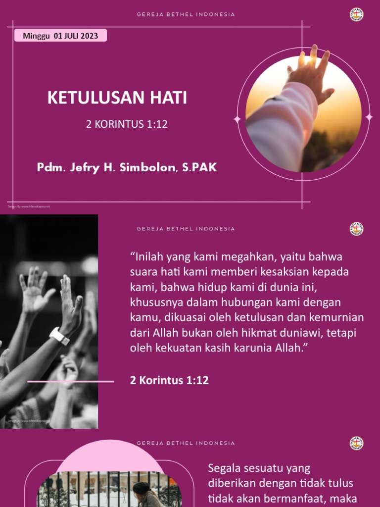 Ketulusan Hati | PDF