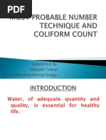 9221 Multiple-Tube Fermentation Technique For Members of The Coliform ...