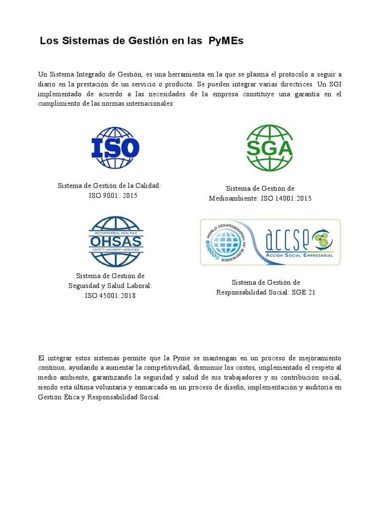 Las SIG en Las PyMEs | PDF | Memoria de acceso aleatorio | Disco duro