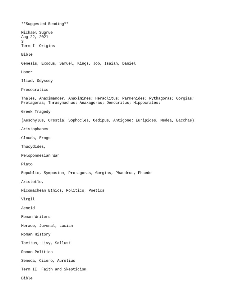 Suggested Reading | PDF