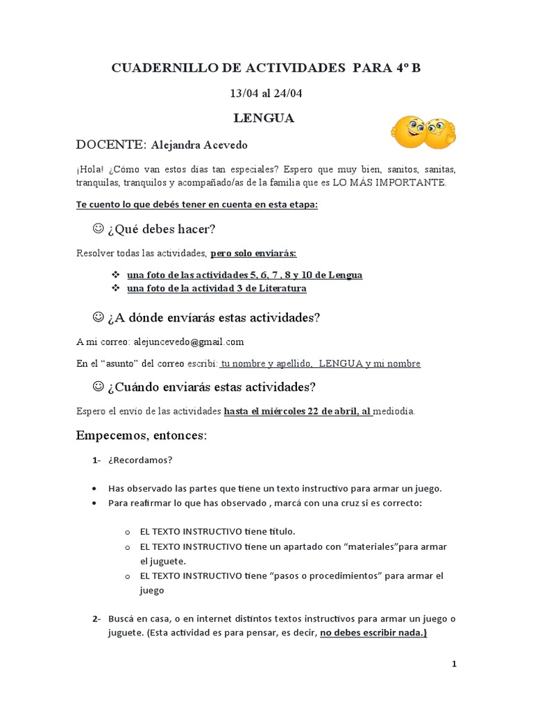 Cuadernillo de 4 B Tercera Parte | PDF
