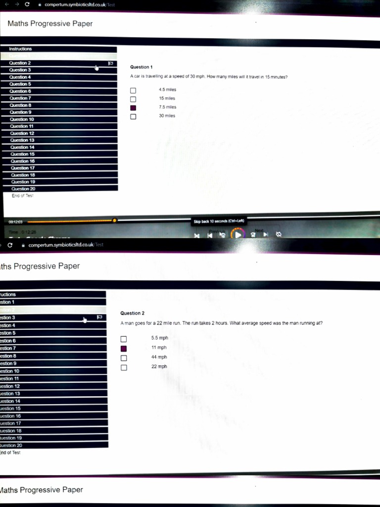 Maths Adapt Test | PDF | Speed | Aviation