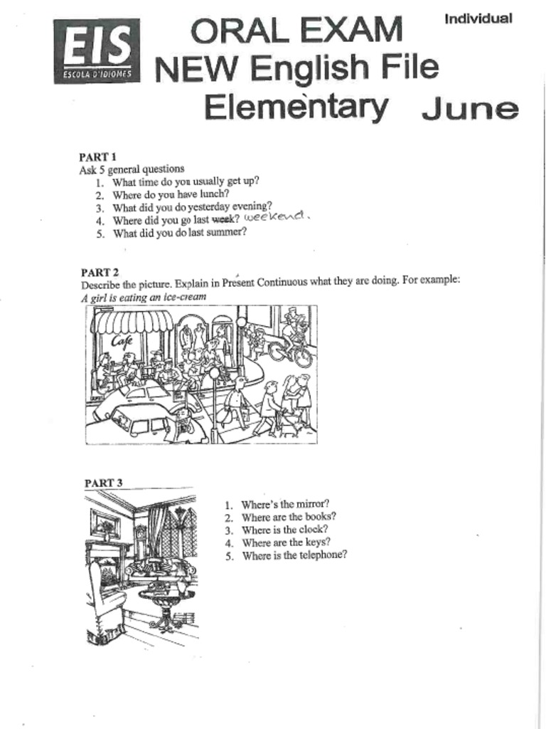 JUNE Exams EF Elementary To Upper | PDF