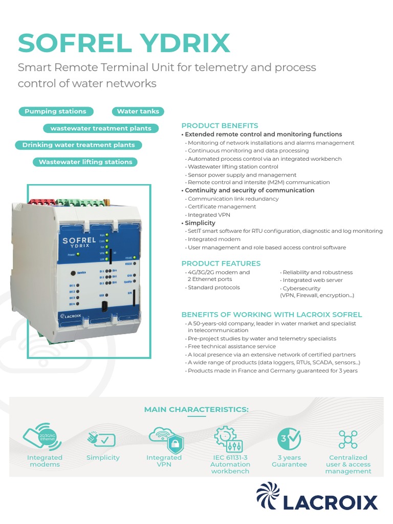 DC59 Datasheet SOFREL YDRIX EN 10 2021 | PDF