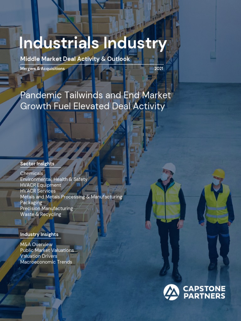 Capstone Partners Industrials Industry Middle Market Deal Activity ...