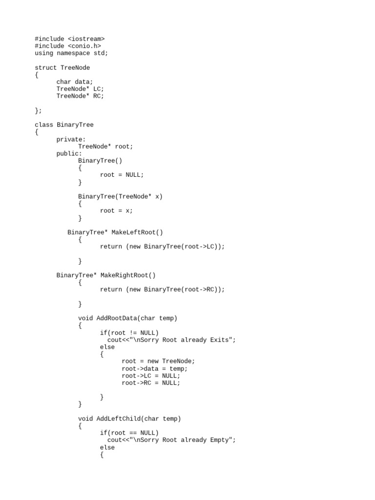 binarySearchTree CPP | PDF | Computer Programming | Software Engineering binarySearchTree CPP | PDF | Computer Programming | Software Engineering