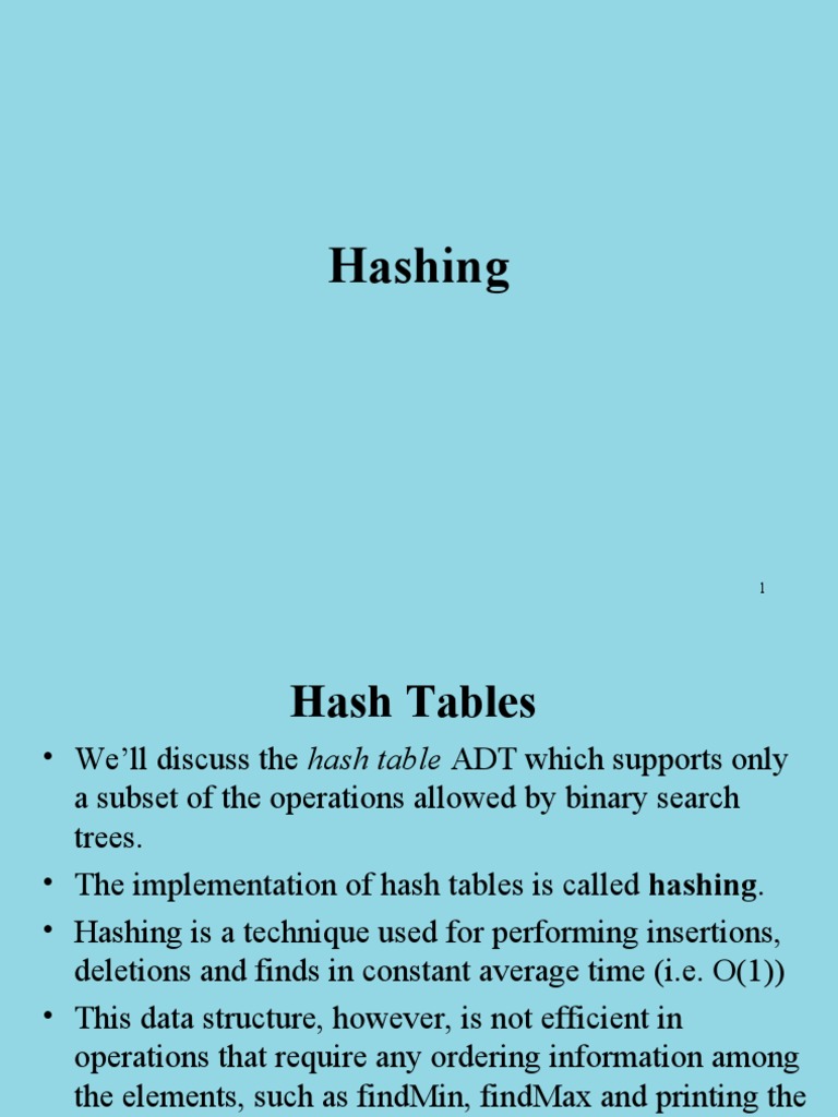 Hashing Updated | PDF Hashing Updated | PDF