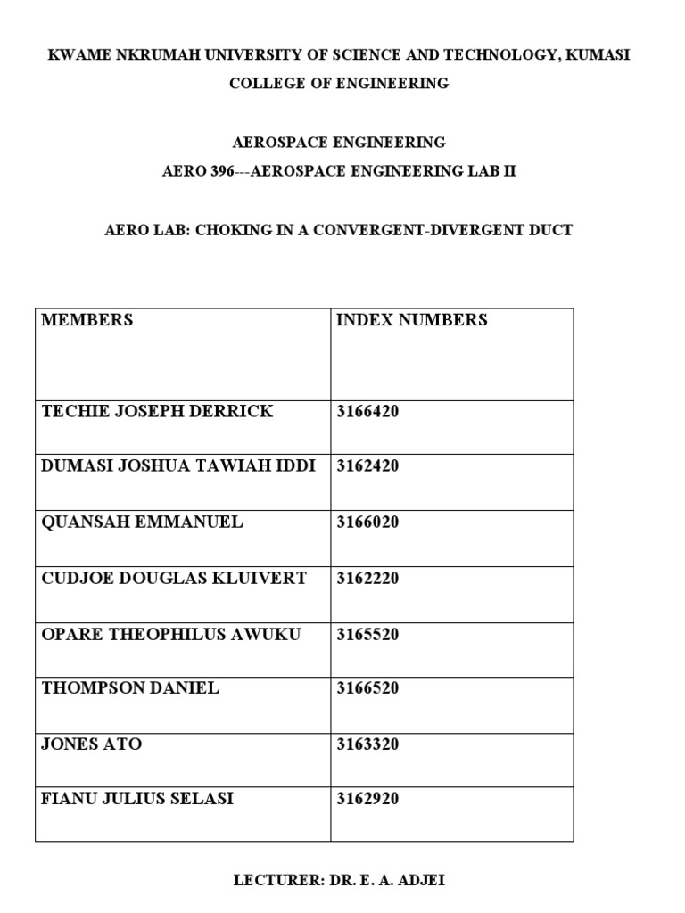 Choking in A Convergent-Divergent Duct | PDF