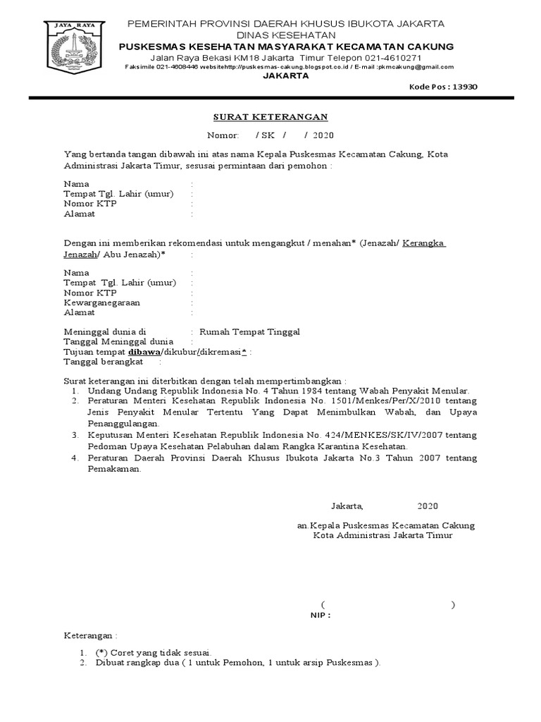 Surat Keterangan Angkut Pdf