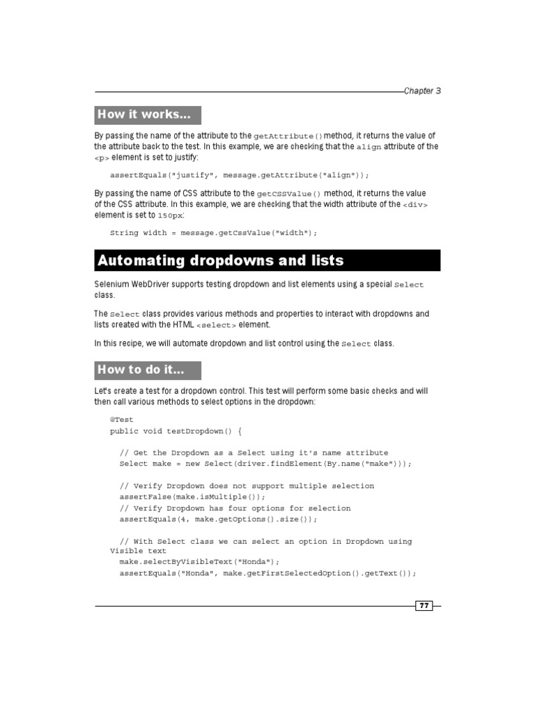 Selenium Testing Tools Cookbook (PDFDrive) - Part96 | PDF