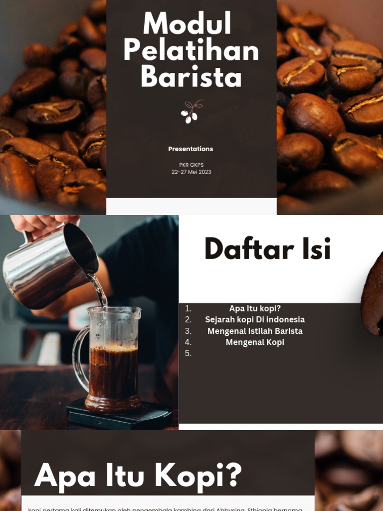 Modul Pelatihan Barista | PDF